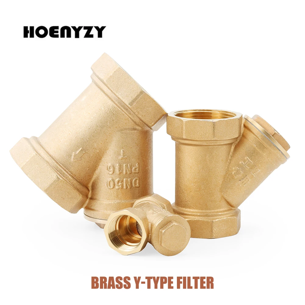 1-1/4" 1-1/2" 2" Female Thread Brass Y Type Filter Valve DN32/DN40/DN50 ...