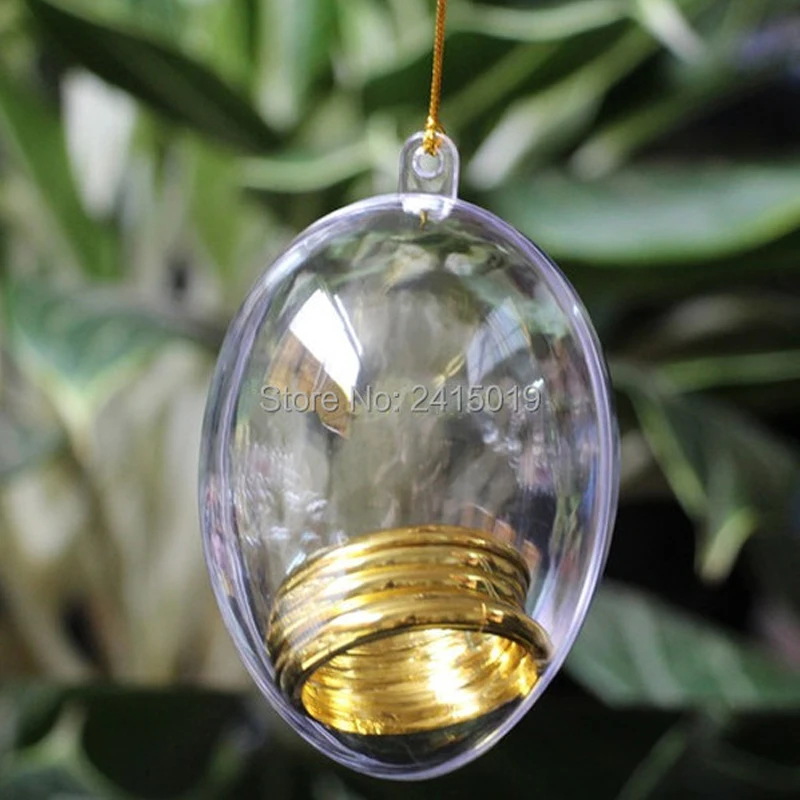 Food gradePS 10xTansparent Acrylic Ball EGG Shape Window Wedding ...