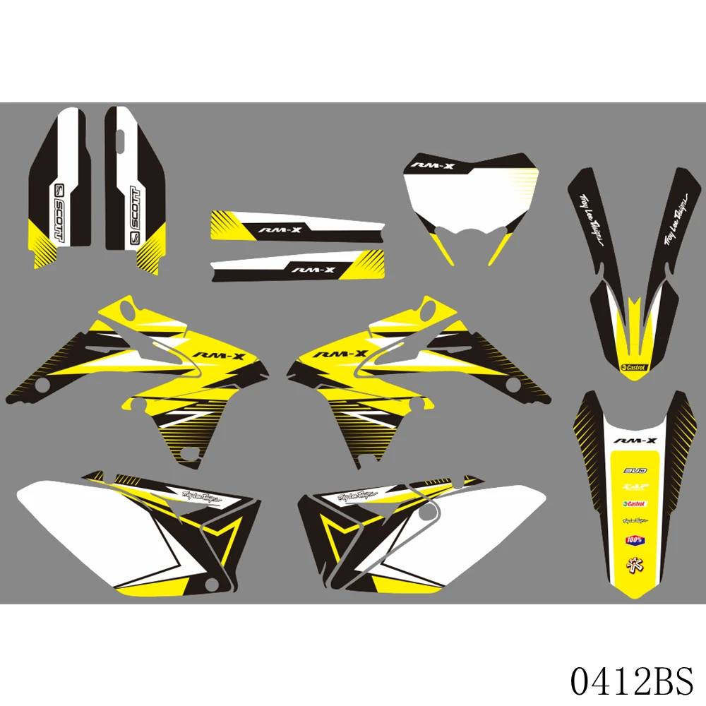 Gráficos Decalques Adesivos Fundo completo Para SUZUKI RMX 450Z RMX450Z ...