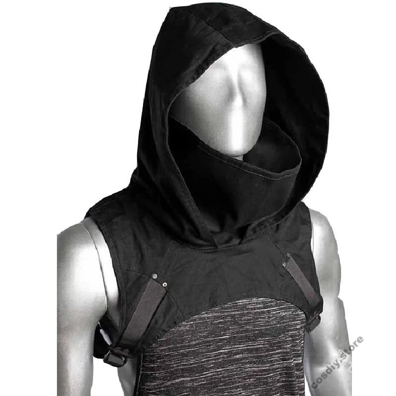 Halloween-Mask-Costume-Assassin-Hood-Cowl-Scarf-Punk-Gothic-Hat-Neck ...