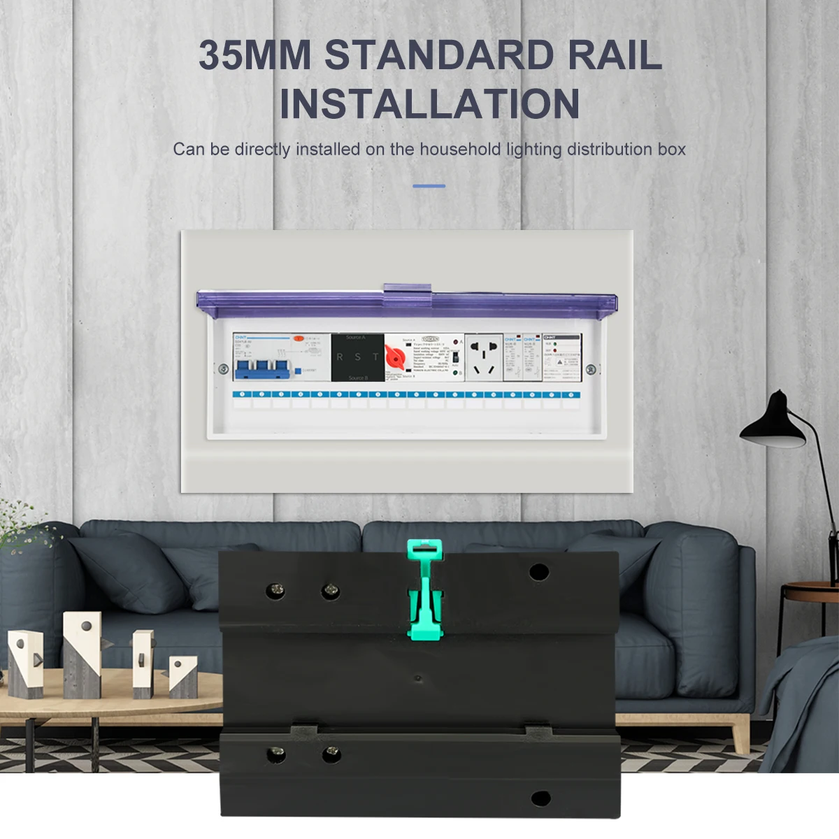 Generic 3p 3 Phase Din Rail Ats Dual Power Automatic Transfer Switch Electrical Selector ...