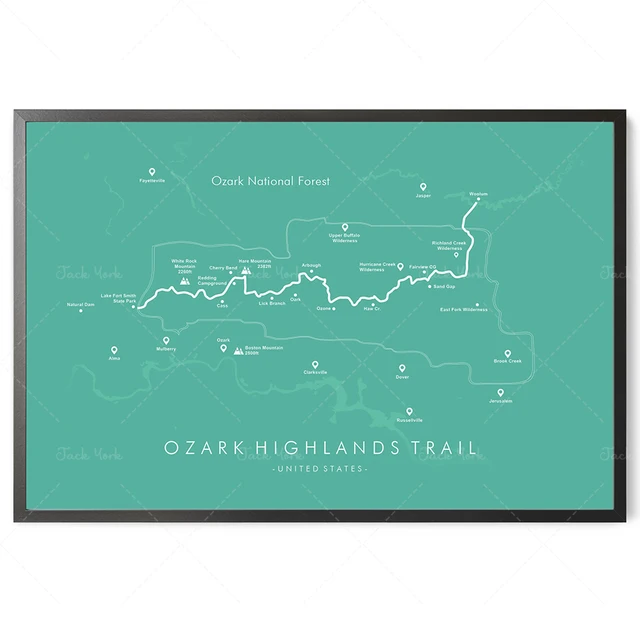Ozark Highlands Map