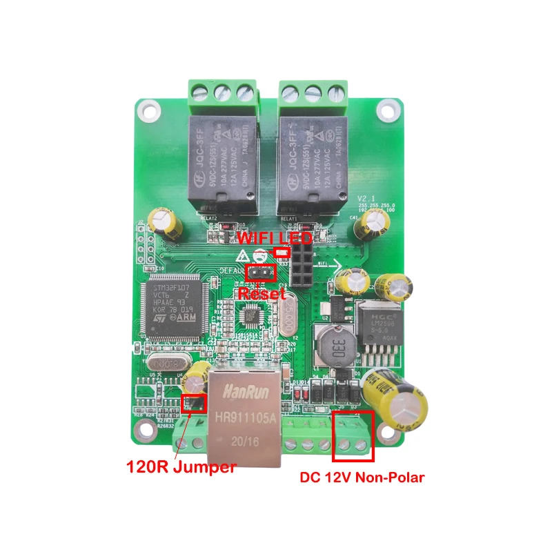 Ethernet Relay Module MQTT Modbus Wifi CAN RS485 TCP Digital Input Web ...