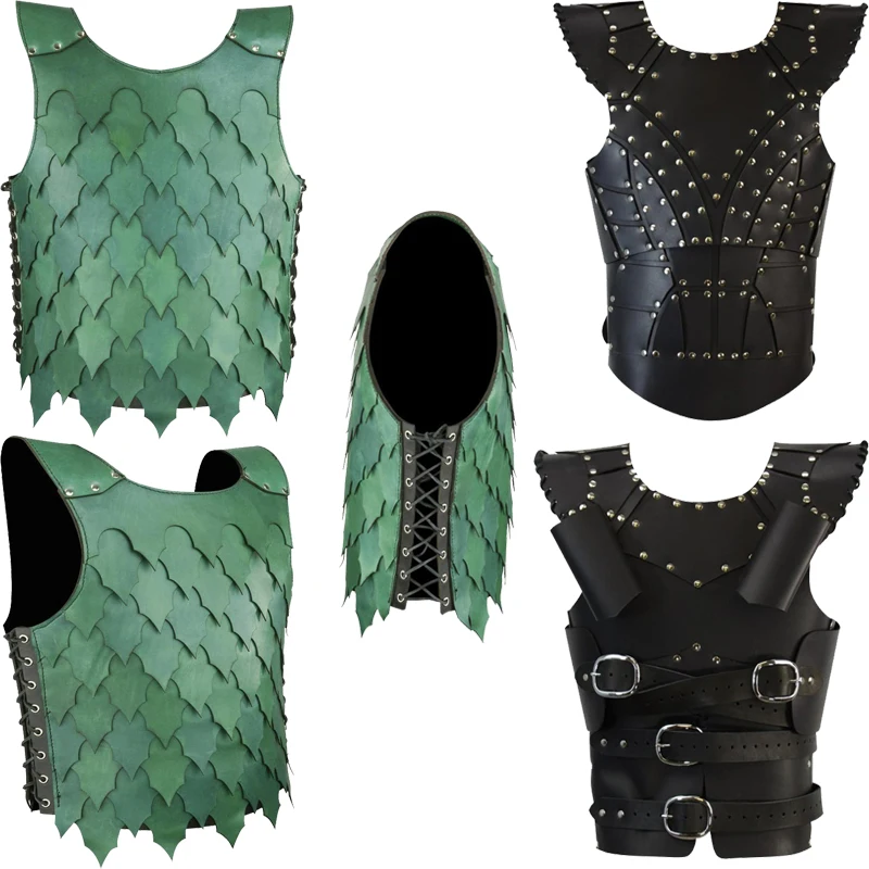 Medieval Retro Cosplay Corset Armor Straps Gladiator Dressup Men's ...