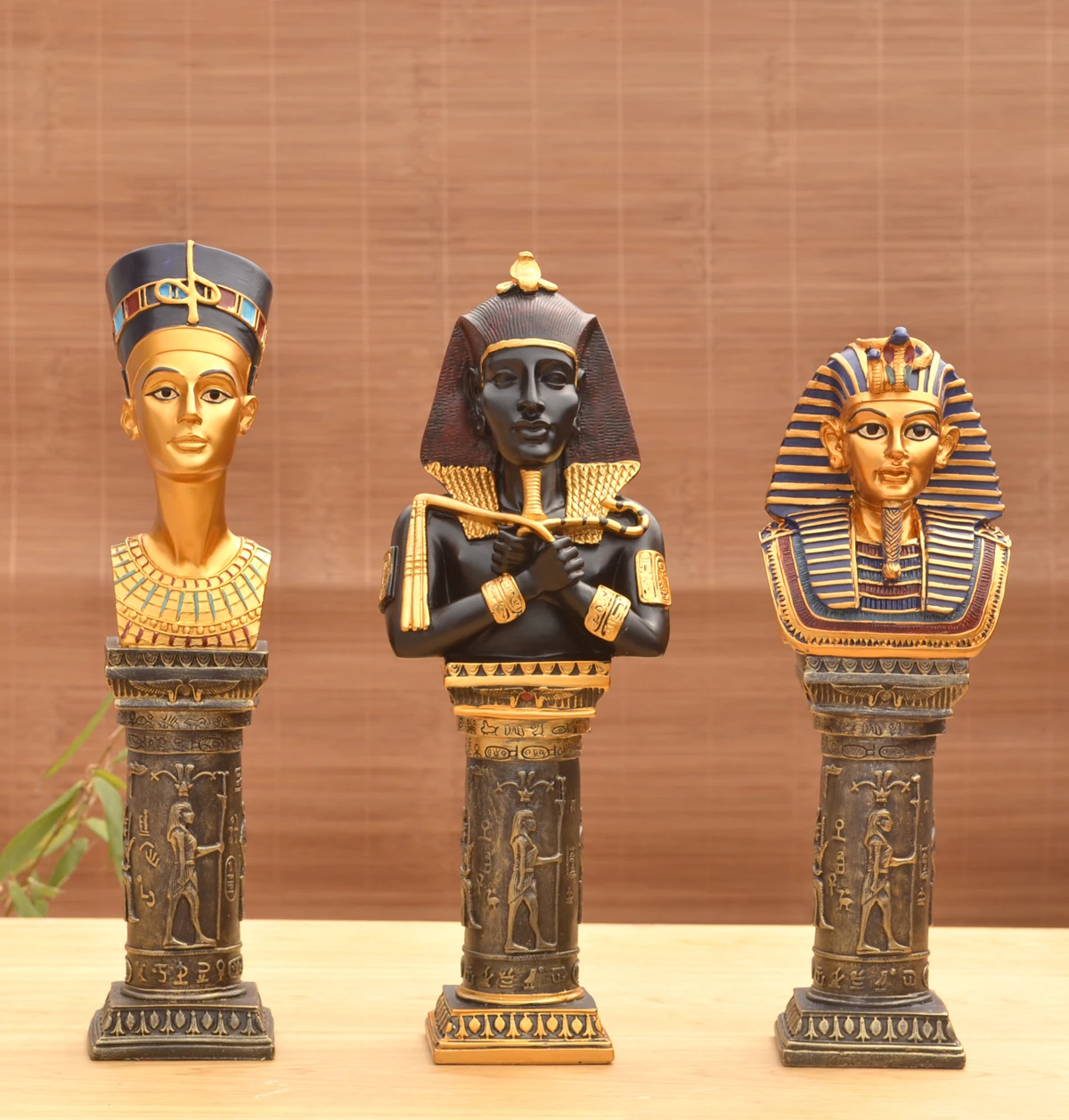 Egyptian-Pharaohs-Head-Sculpture-Ornaments-Tutankhamun-Cleopatra ...
