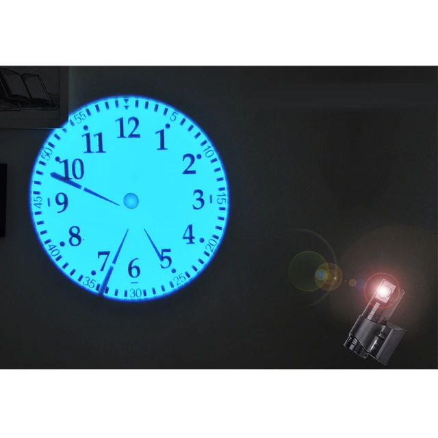 Adjustable Brightness Projection Clock Unique LED Analog Projection ...