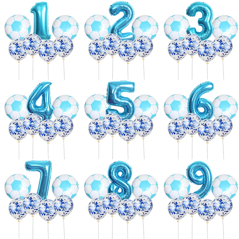 7pc-32inch-Number-Gold-Blue-football-Balloons-Set-Birthday-Wedding ...