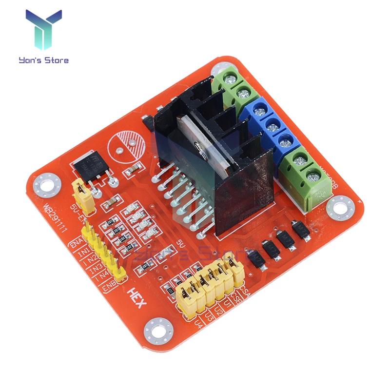 L298n Dc Motor Driver Module For Arduino Pic Avr Robot L298n Board ...