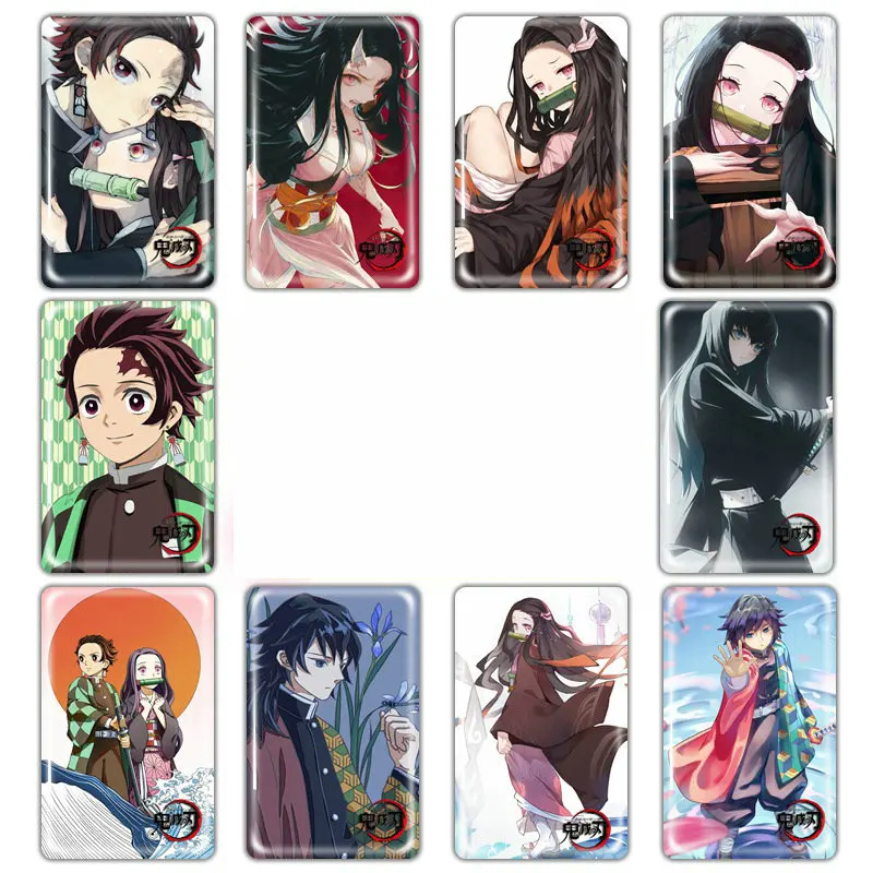 Demon Slayer Kimetsu No Yaiba Anime Card Sticker Pack Diy Waterproof ...