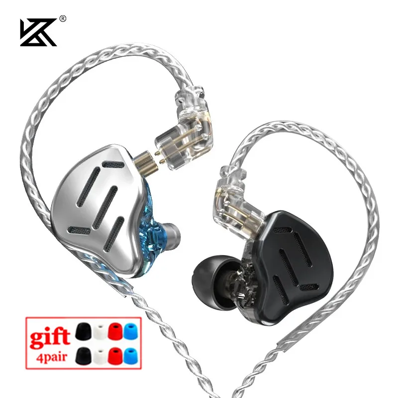KZ ZAX 7BA auriculares internos híbridos de Metal, cascos HIFI deportivos para música, 1DD, 16 ...