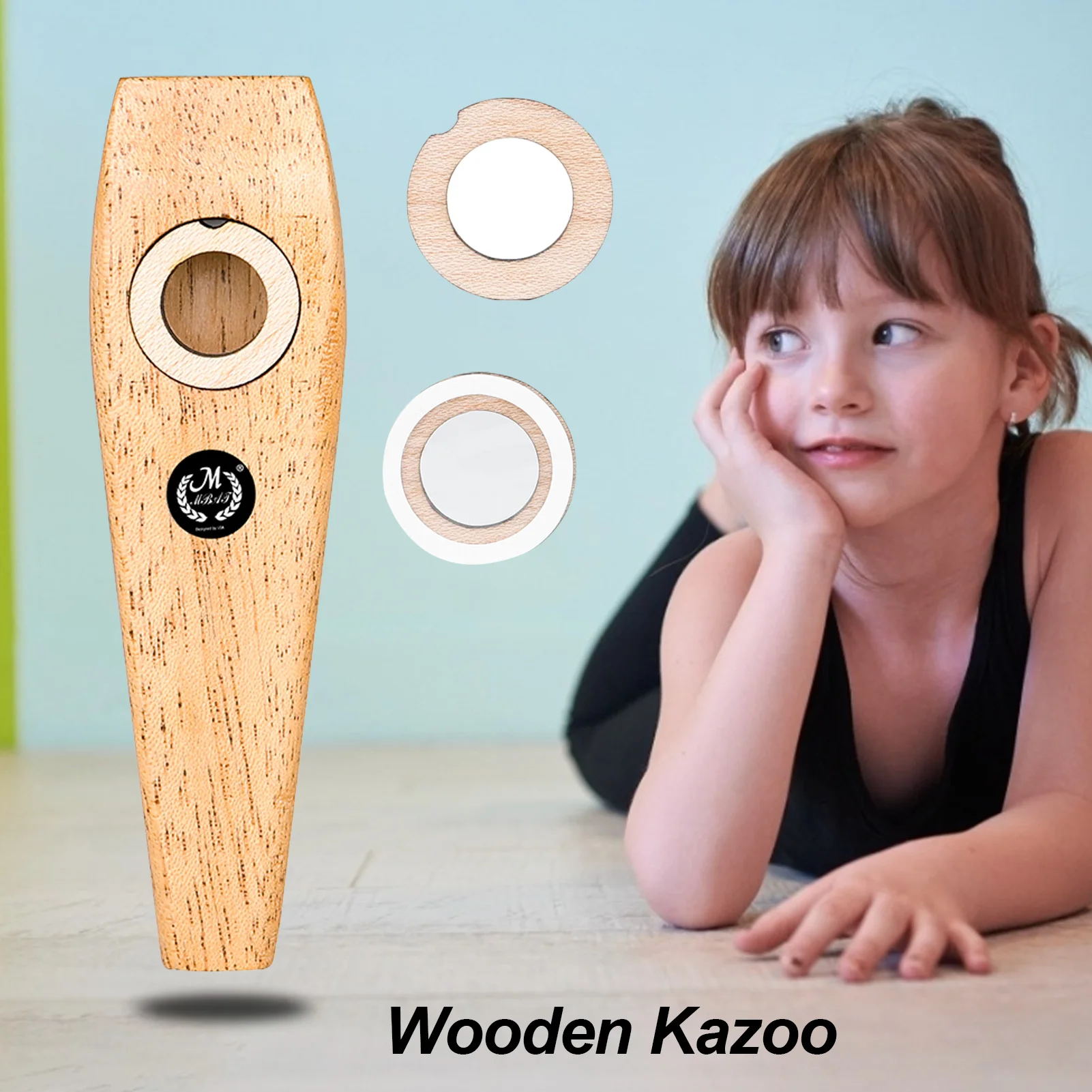 Kazoos instrumentos musicales de madera, flautas, diafragma, boca ...