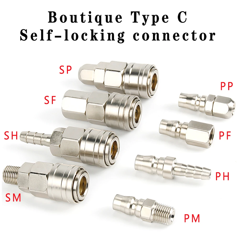 High-quality-pneumatic-connector-C-type-self-locking-quick-plug-in-air ...