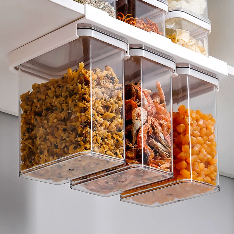Cabinet Hanging Airtight Food Storage Container Plastic Kitchen Refrigerator Large capacity Noodle Box Multigrain Storage Tank