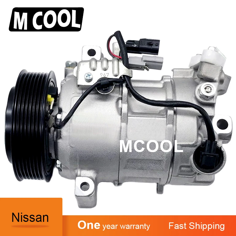 Compresor de aire acondicionado automático 6SBH14C para Nissan, X TRAIL, Qashqai, J11E, Renault ...