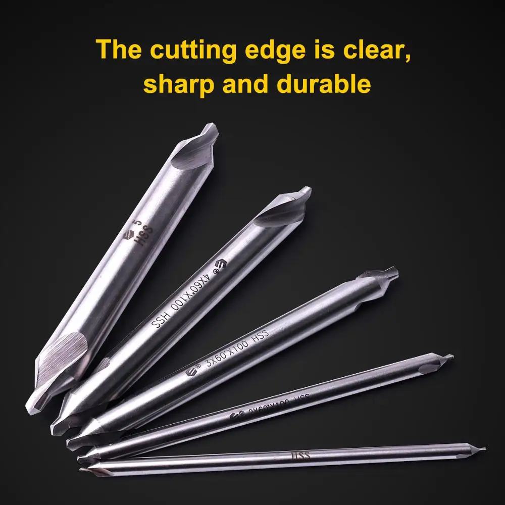 5pcs-hss-double-ended-center-drills-1mm-to-5mm-drill-tip-diameter