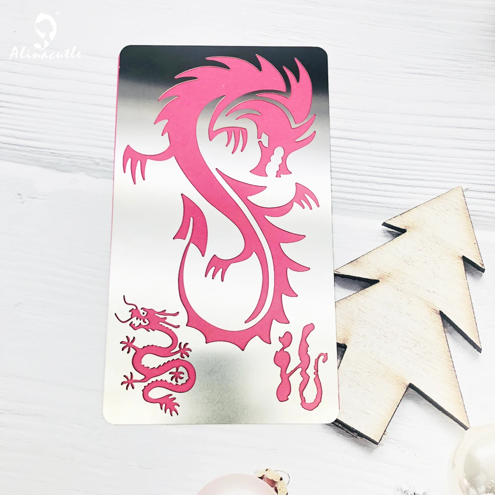 Metal Stencils Wood Burning | Steel Stencils Wood Burning | Dragon ...