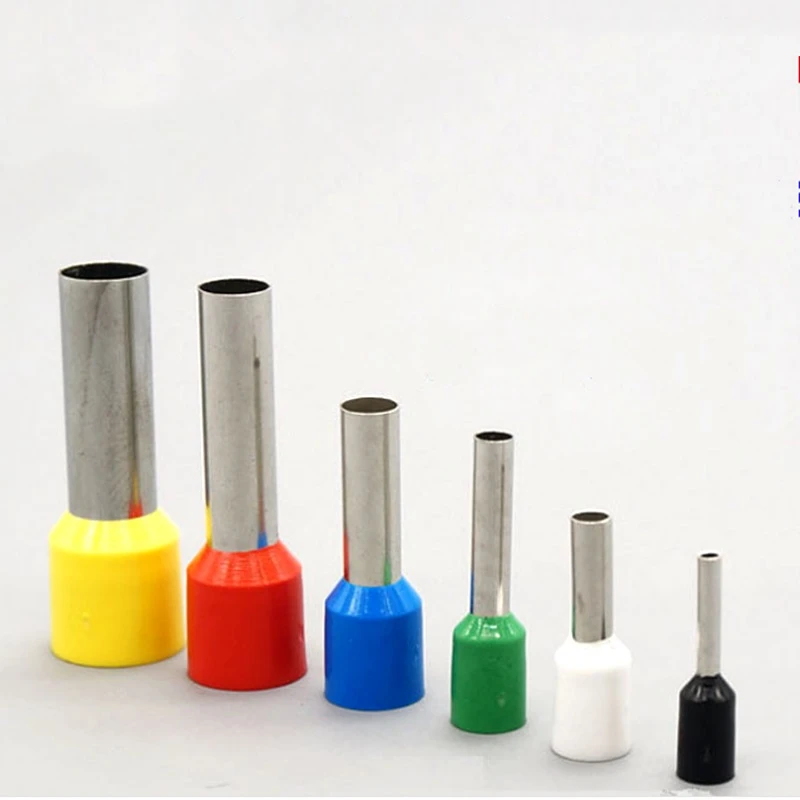 Terminal tipo tubo E1508, terminal de cableado preaislado, terminal de ...