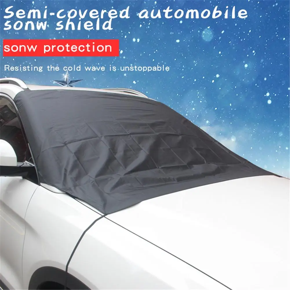 Universal Car Windshield Snow Cover& Sun Shade Protection Cover Visor ...