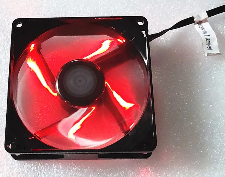 DF0922512RFHN New 9025 9cm Fan 12V 0.26a 4-Wire Speed Control Led Red ...