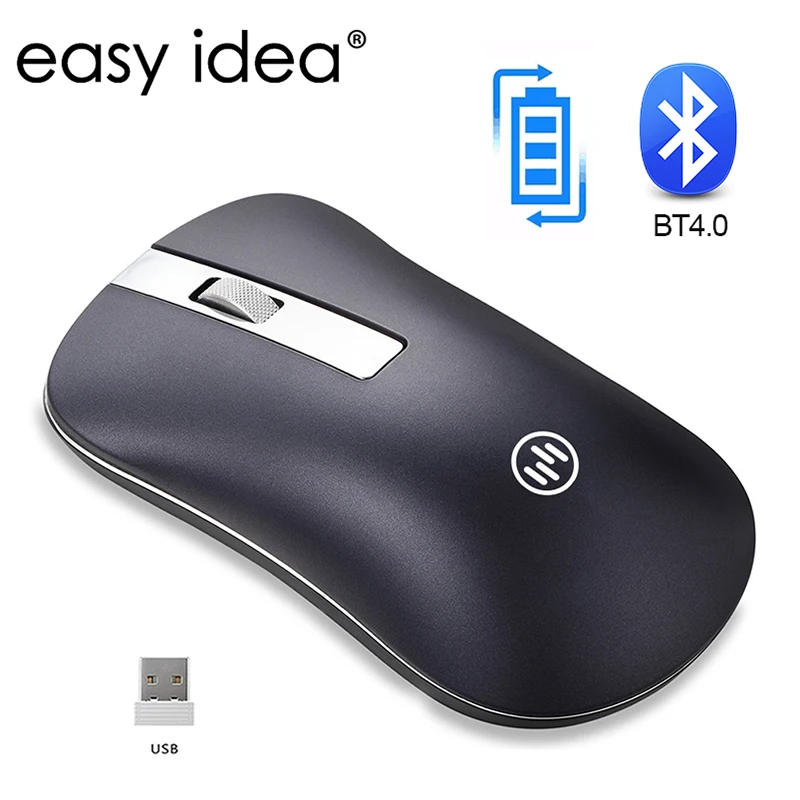 Wireless Bluetooth Mouse Rechargeable Mouse Slient Computer Mouse ...