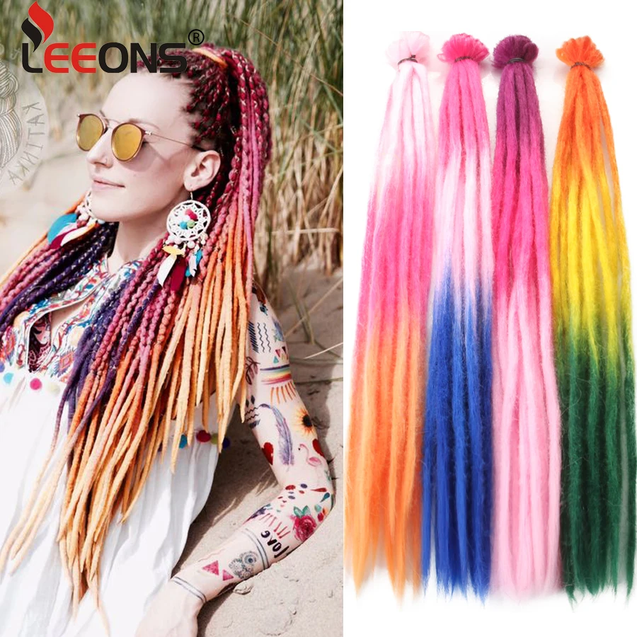Extensiones de rastas sintéticas de 20 pulgadas para mujer y hombre ...
