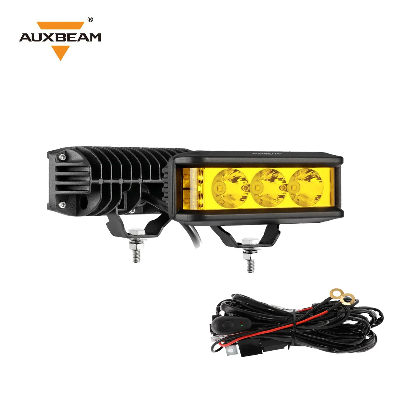 5 Inch 60W LED Offroad Work Lights Fog Lights 3 Sides 3535 LED Combo ...