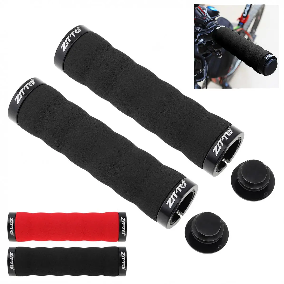 G-505-Lockable-Cycling-Bicycle-Handle-bar-with-Cover-and-Sponge-Surface ...