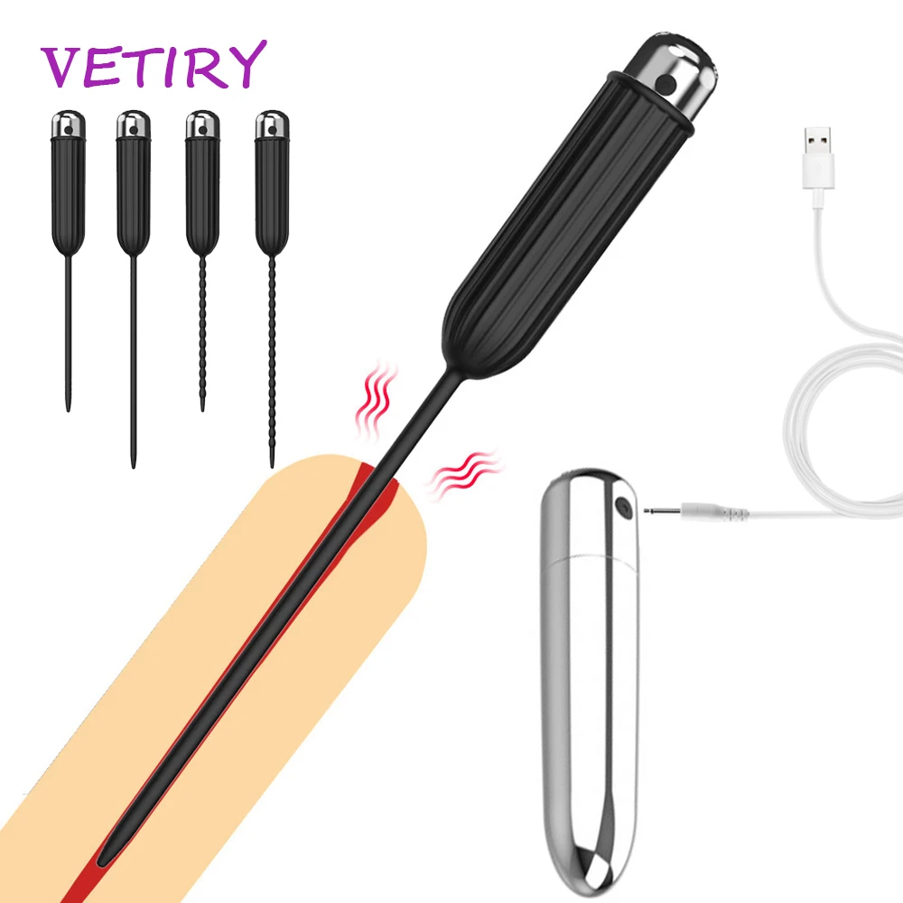 10 Frequency Urethral Vibrator Catheter Penis Plug Sex Toy For Men ...