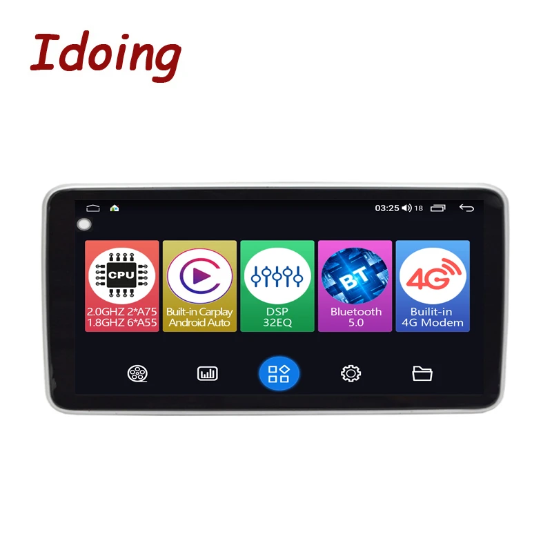 Idoing 10.25" 4g+64g Android Stereo Head Unit For Universal Car Gps Dsp ...