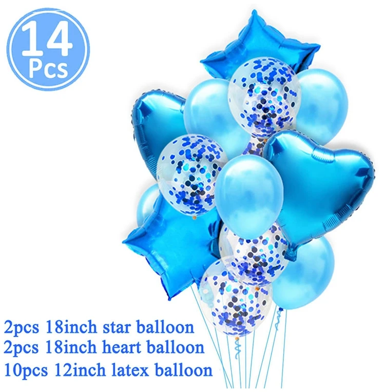 BALLON DECORATIF,100point Glue dot--Ballons en aluminium numéro 10, décorations de fête de ...