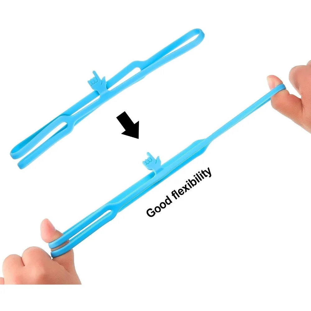 2pcs Bleu clair Marque page en silicone avec doigt pointé pour livres ...