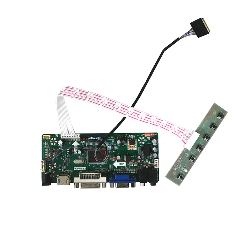 M.NT68676.2A VGA DVI HDMI LCD placa controladora Kit DIY para cla089na0acw 8,9 pulgadas 1024x600 ...