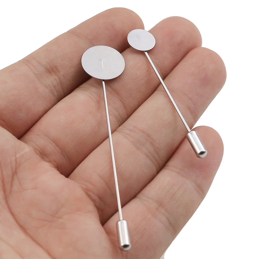 10pcs-Lot-Fit-10-15mm-Stainless-Steel-Long-Brooch-Safety-Pins-DIY-Lapel ...
