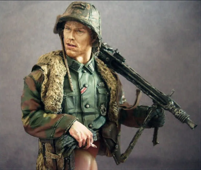 Resin kit MG42 machine gunner Ardennes|wwii german|german wwii - AliExpress