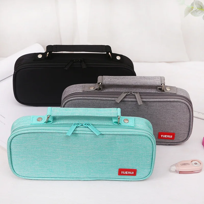 Creative Large Capacity Multifunctional Portable Canvas Double Layer ...