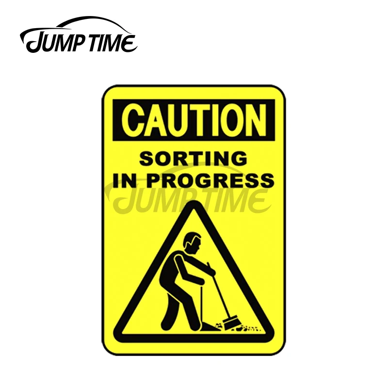 Jump-Time-13-x-9-9cm-For-Caution-Sorting-in-Progress-Warning-Sign-Car ...