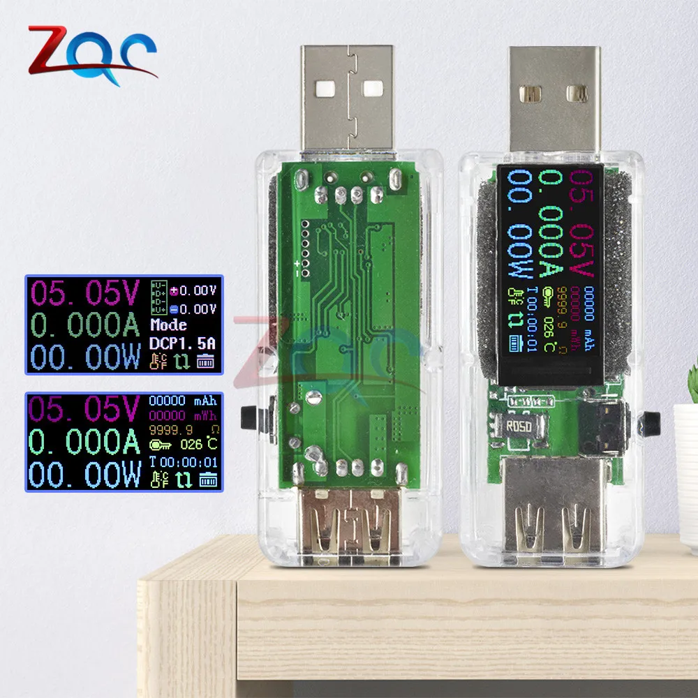 14/24 в 1 QC3.0 2,0 USB тестер постоянного тока цифровой вольтметр ...