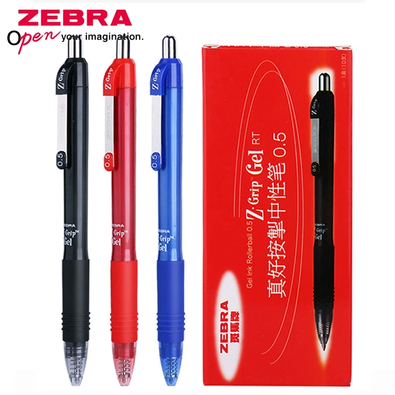 1pcs ZEBRA Z Grip Series Pressing Pen C-JJ3-CN 0.5mm Gel Pen Metal Pen ...