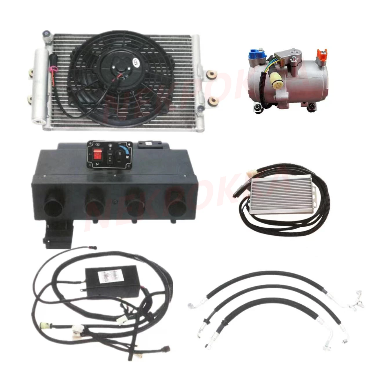 12v-24v-48v-electric-air-conditioner-kit-Complete-car-electric-air ...
