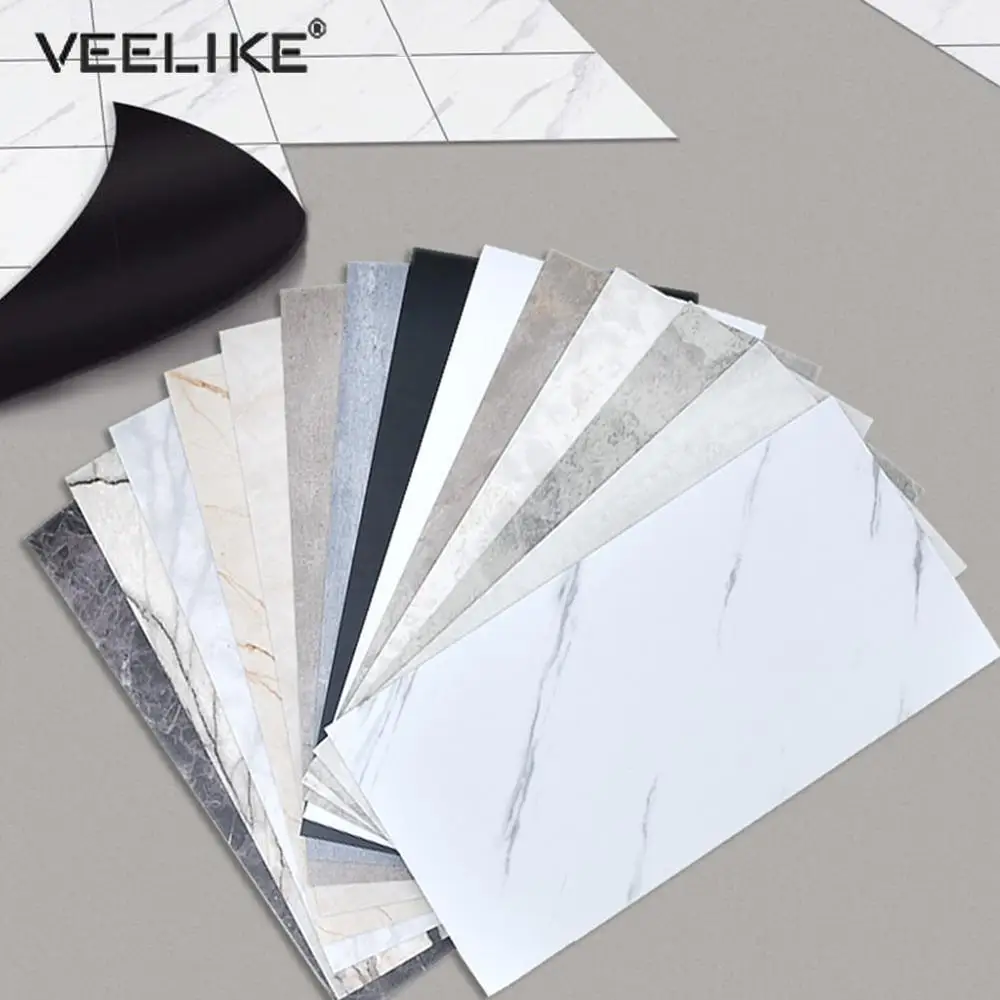 Marble Self Adhesive Tile Floor Stickers Waterproof Ceramic Wallpaper ...