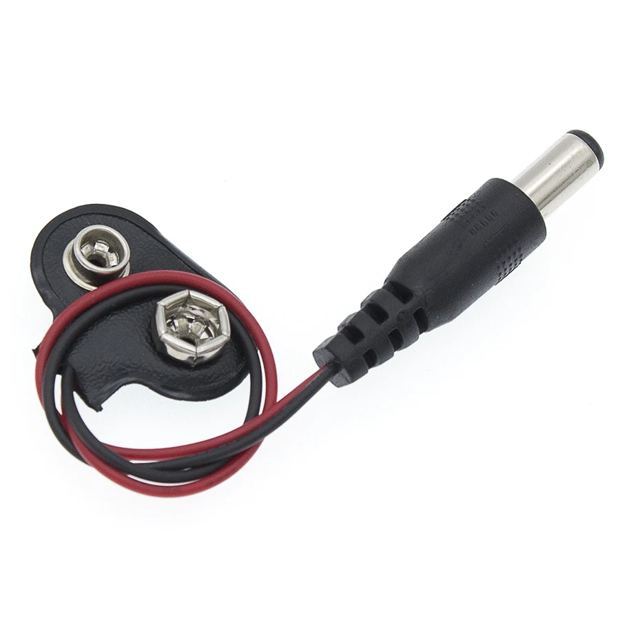 1pcs Experimental 9V Battery Snap Power Cable to DC 9V Clip Male Line ...