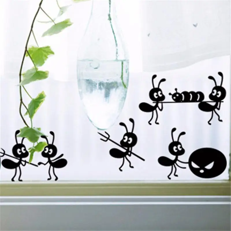 Cartoon-Ants-Moving-Wall-Sticker-For-Kids-Rooms-Glass-Window-Home ...