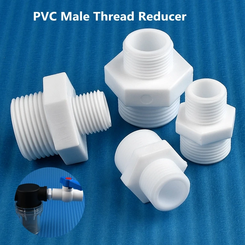 1-20PCS-1-2-3-4-1-PVC-Male-Thread-Reducer-Joint-Garden-Irrigation ...