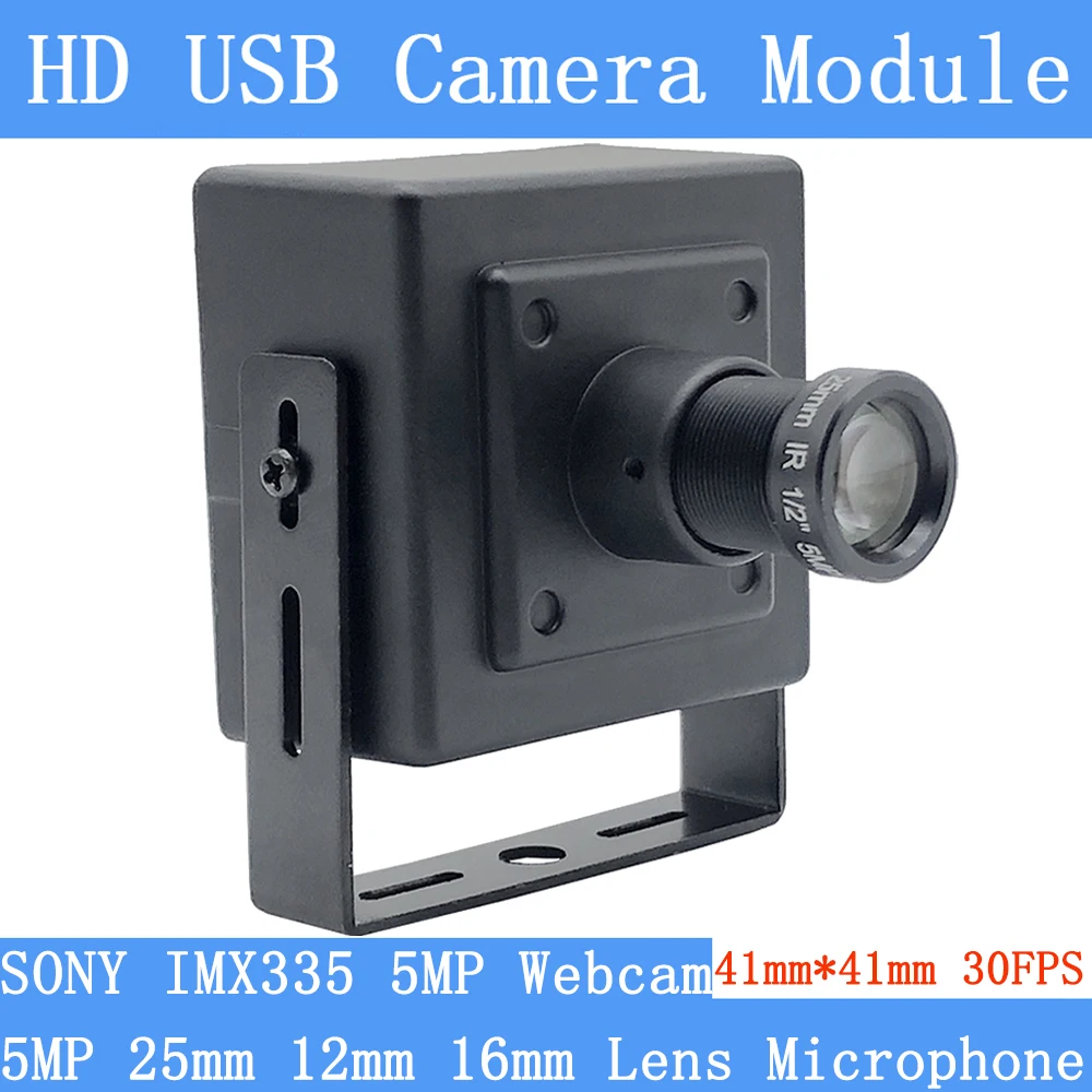 25mm 16mm Low Distortion Mini Cctv Usb Webcam Pure Physical Hd 5mp Sony ...