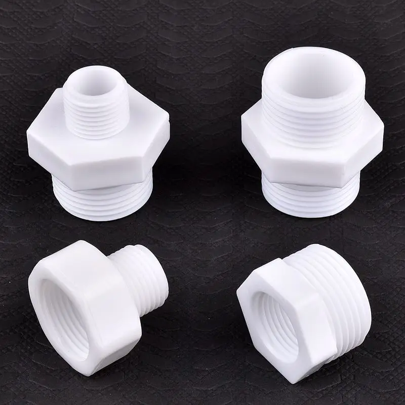 1~20pcs 1/2" 3/4" 1" PVC Male/Female Thread Joint Bushing Garden ...