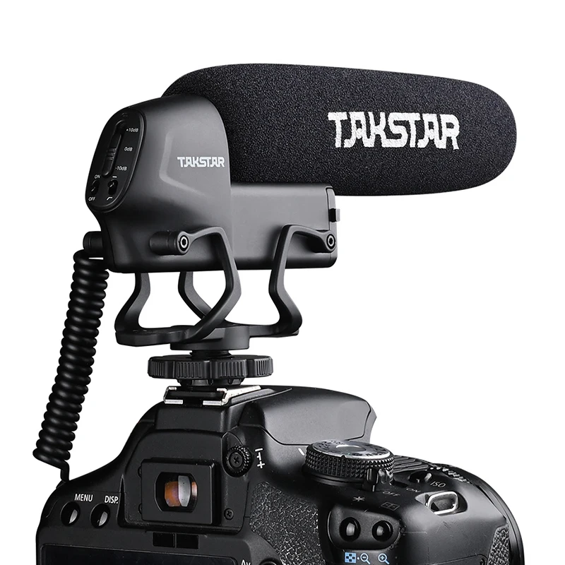 Takstar SGC-600 Shotgun Microphone Super Cardioid Mini Condenser Mic ...