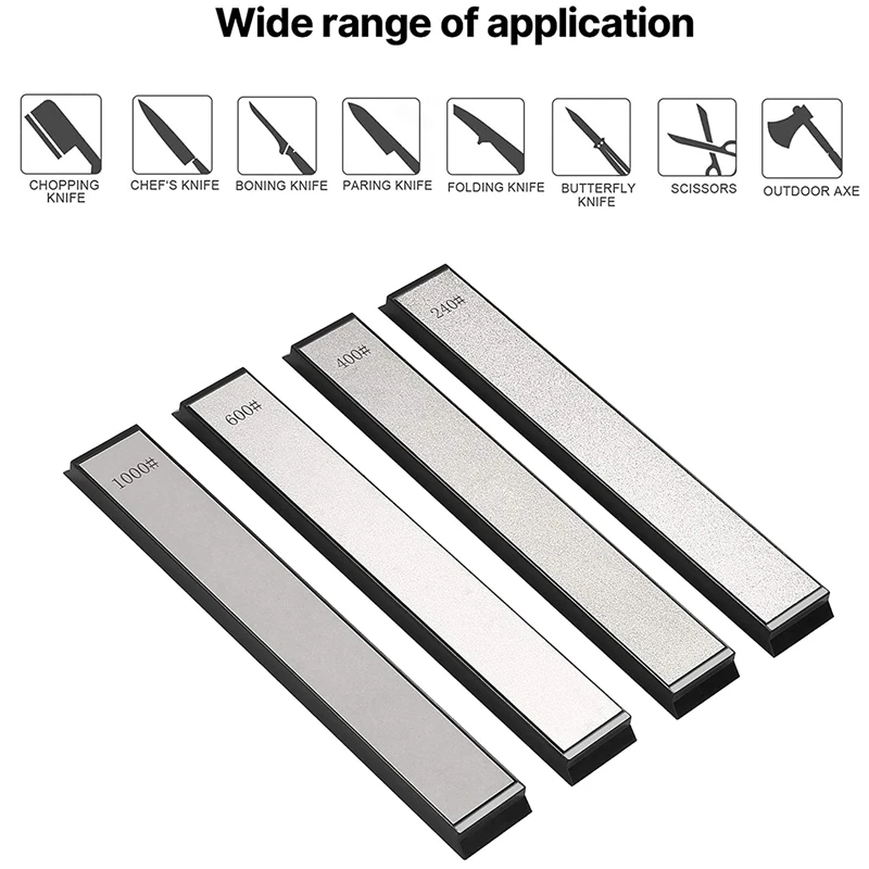 AIGUISEUR,Diamond 320grit--Barre de pierre à aiguiser en diamant, aiguiseur de couteaux de haute ...