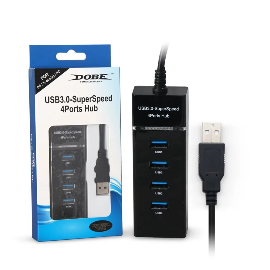 USB HUB Cable Adapter for PS4/PS4 Slim/Ps4 Pro/Computer Laptop PC 4 in ...