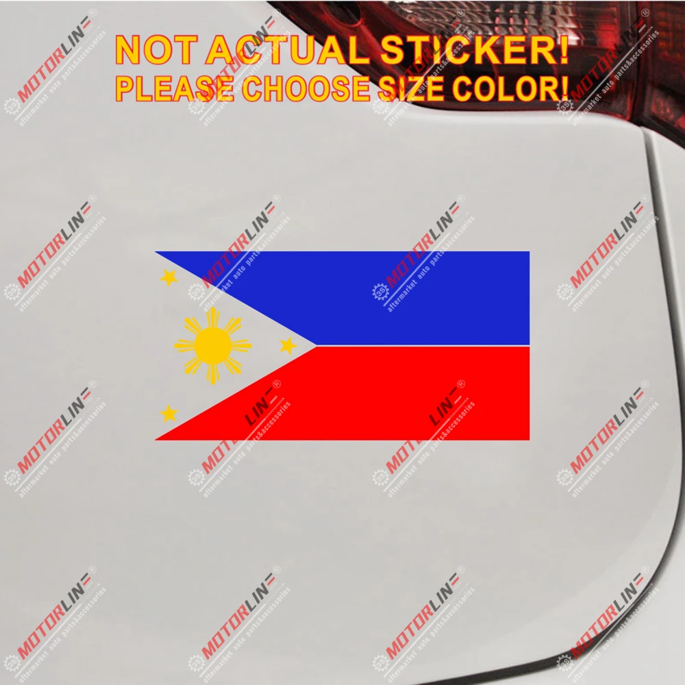 Flag of the Philippines Pilipinas Decal Sticker Car Vinyl pick size no ...