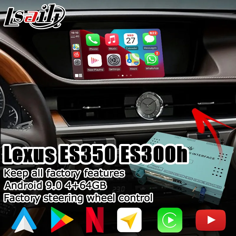 Android / Carplay interface box for Lexus ES 2012 2018 8 inches display ...